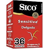 Sico Invisible, condones ultra delgados de hule látex natural, cartera ...