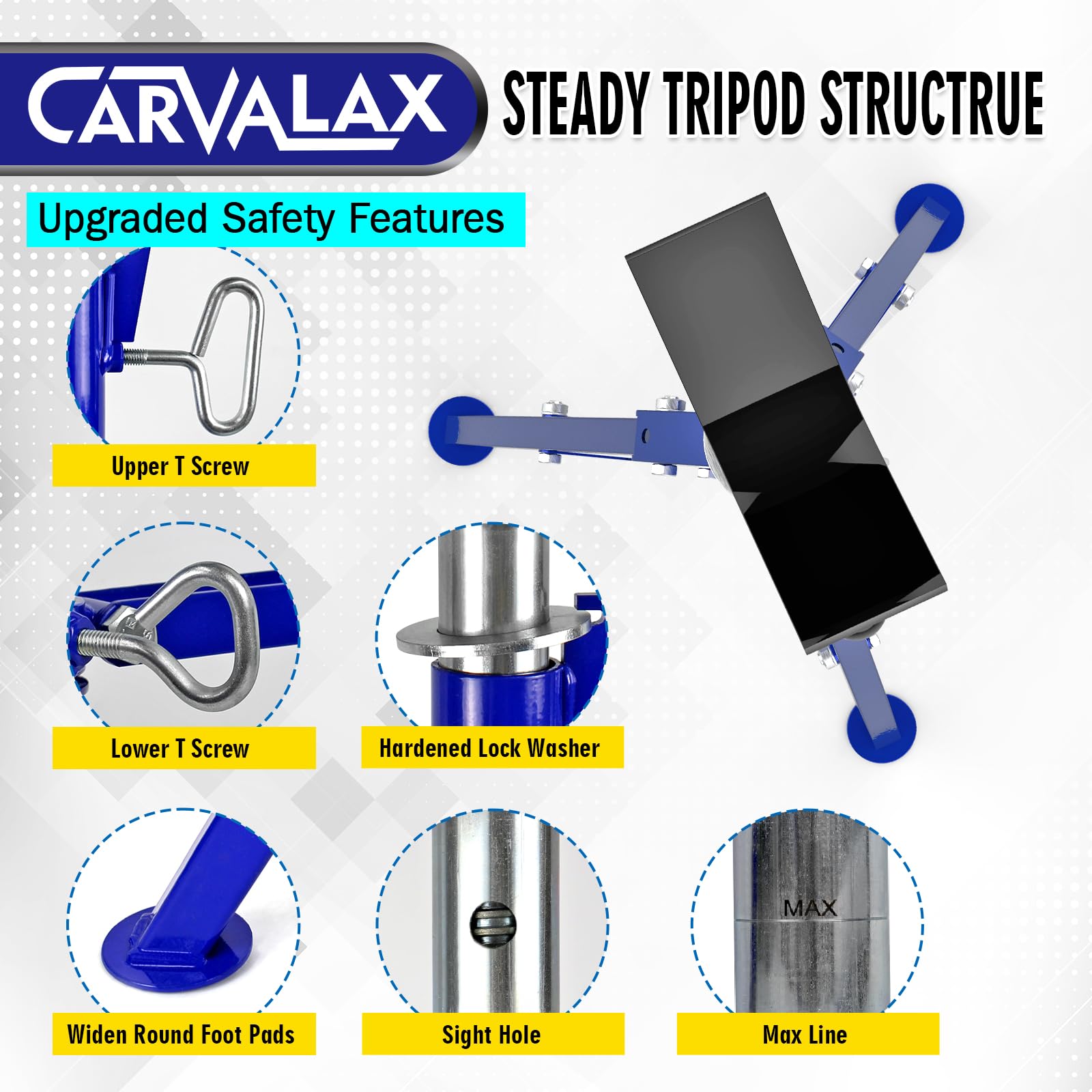 Mua V-Head Pipe Jack Stand, 28"-52" Adjustable Height Pipe Stand Fits 1 ...