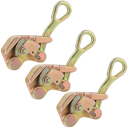 3 Pack 1T Cable Grip, 2204 lbs Wire Gripper, Wire Rope Tightener, Cable ...