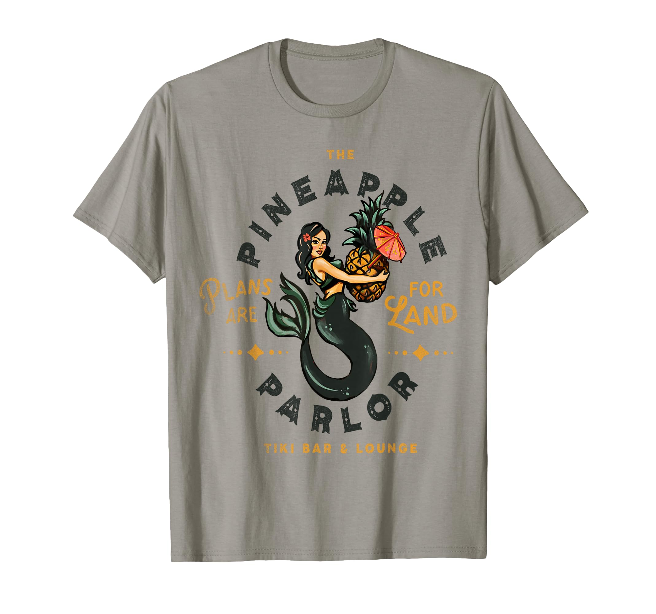 The Pineapple Parlor Tiki Bar & Lounge Vintage Pinup Mermaid T-Shirt ...