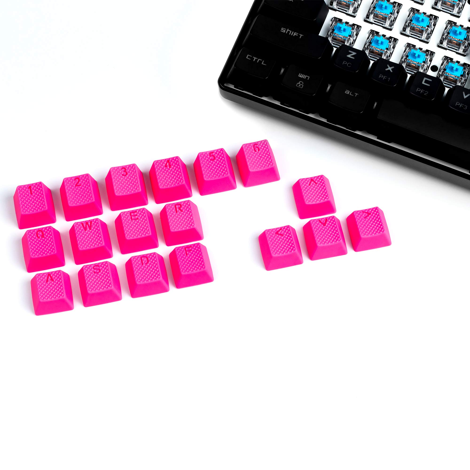 Buy VULTURE Rubber Keycaps Cherry MX Double Backlit 18 Keycap Set ...