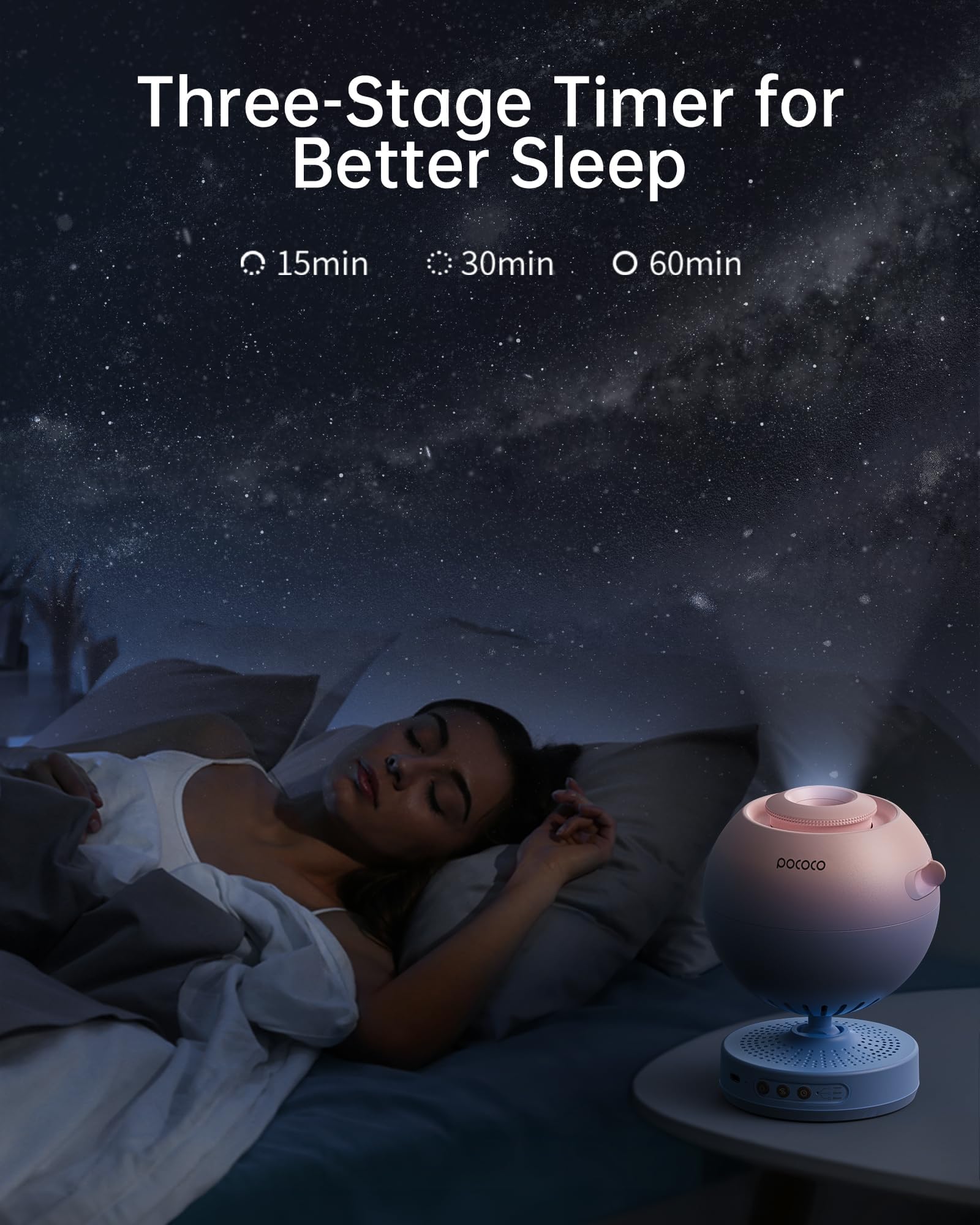 Mua POCOCO Galaxy Star Projector for Bedroom with Replaceable Optical ...