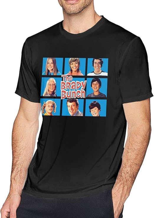 Amazon.com: The Brady Bunch 3D Printing Men's Short Sleeve Tees Cotton ...