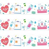Amazon.com : 72 Feet Nurse Healthcare Workers Bulletin Board Borders ...
