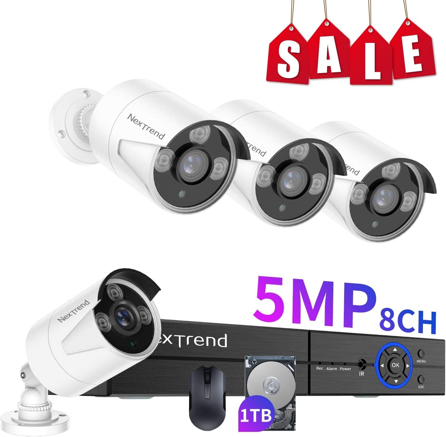 Amazon.com : 5MP Security Camera System, NexTrend Home Surveillance ...