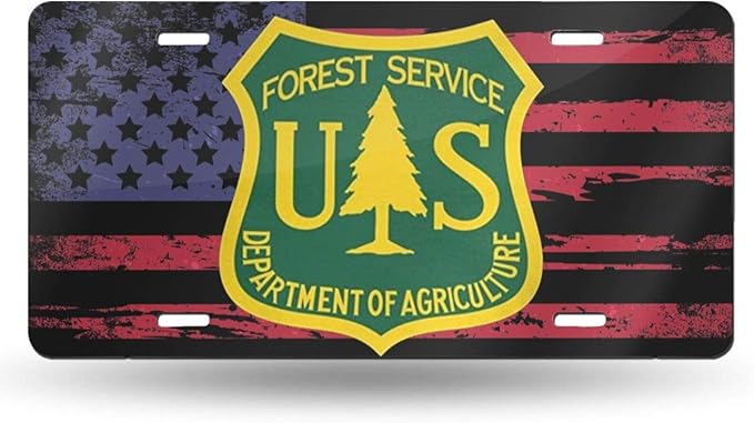 Amazon.com: ROLFUSHA United States Forest Service Personalized Metal ...
