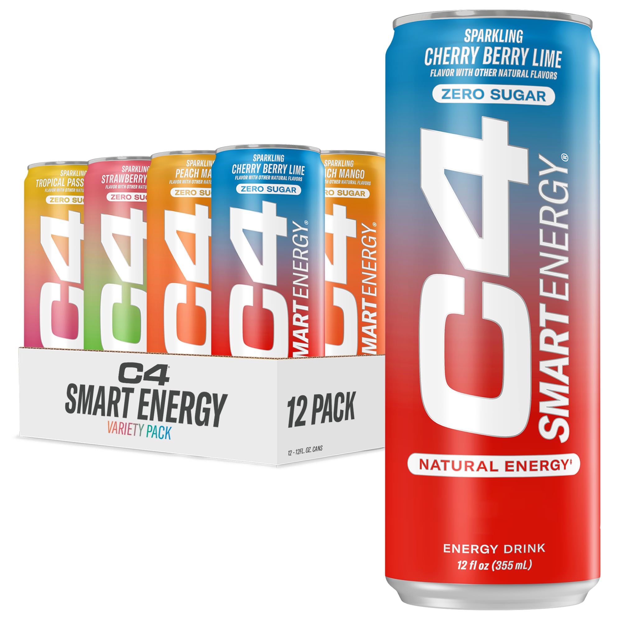 Cellucor C4 Smart Energy Drinks Variety Pack, Sugar Free Performance ...