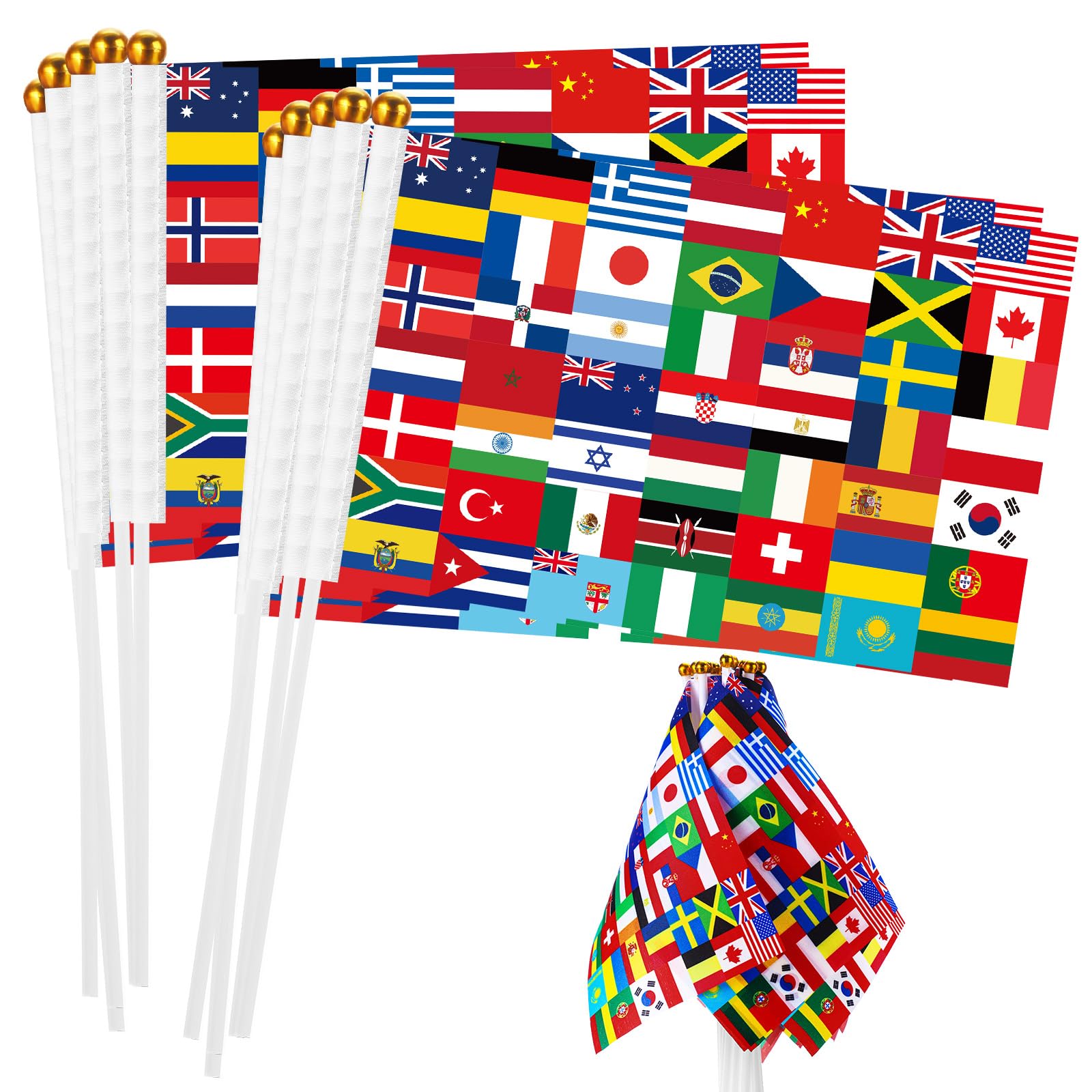 Outus Black History Month Stick Flags Decorations 30 Pcs Small Mini ...