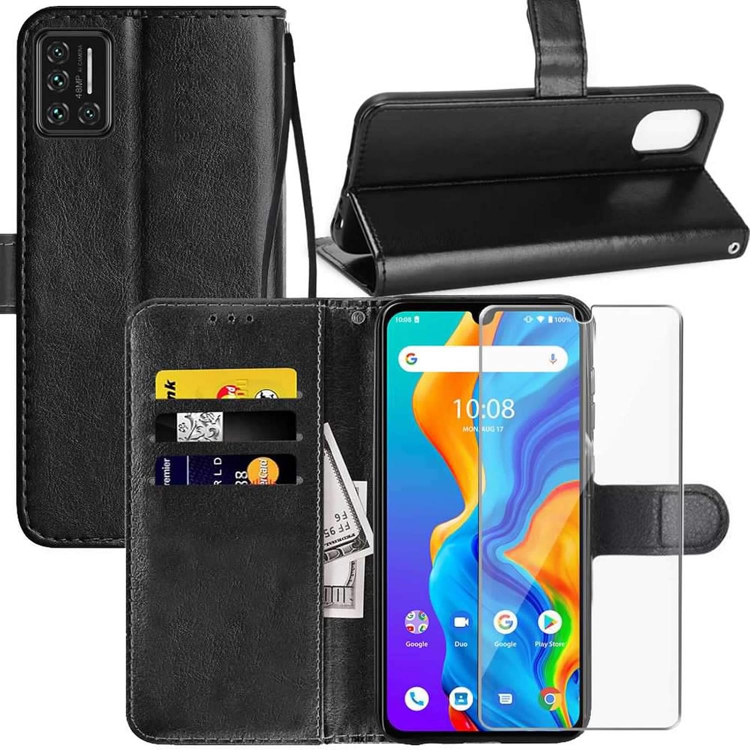 UMIDIGI Bison Case, UMIDIGI Bison 6.3 inches Wallet Case, with Screen ...