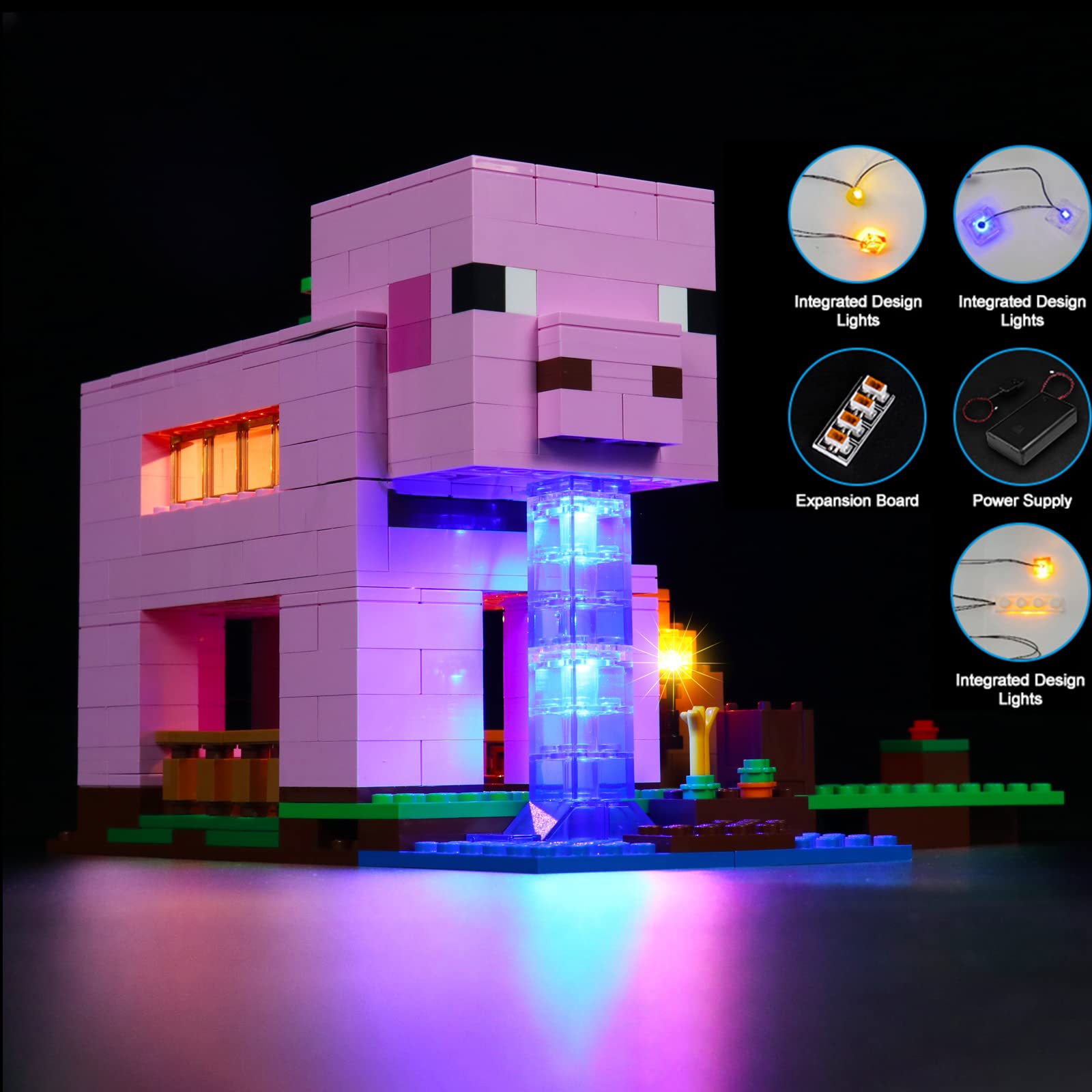 Mua BrickBling Light Kit Compatible with Lego Minecraft Pig House 21170 ...