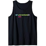 Amazon.com: Funny Python Code Pun Design - def procrastinate pass T ...