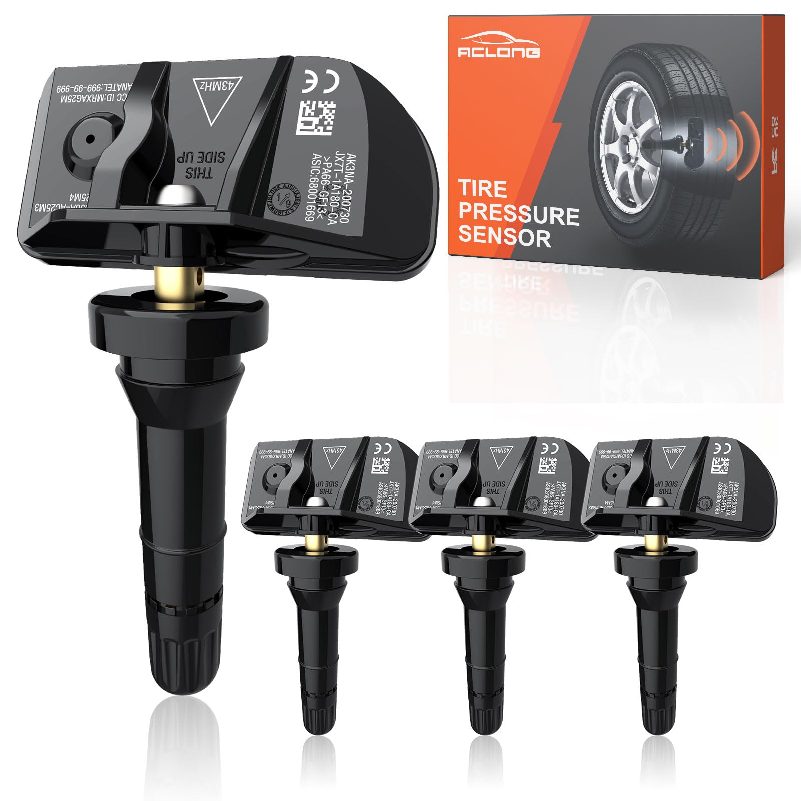 GEARMEISTER TPMS Sensors, 433 MHZ Tire Pressure Monitor System ...