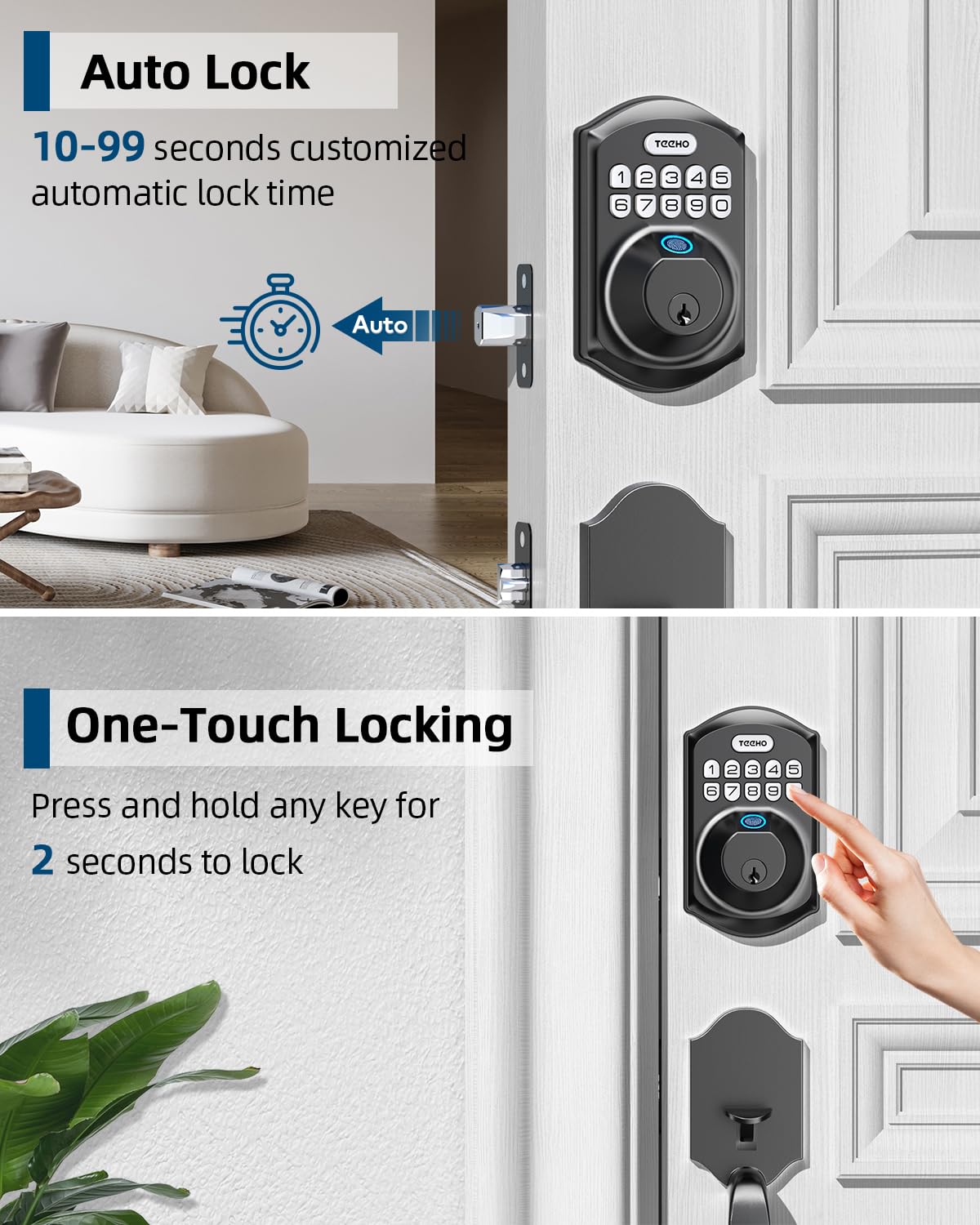 Mua TEEHO TE002H Fingerprint Keyless Entry Door Lock - Front Door Lock ...