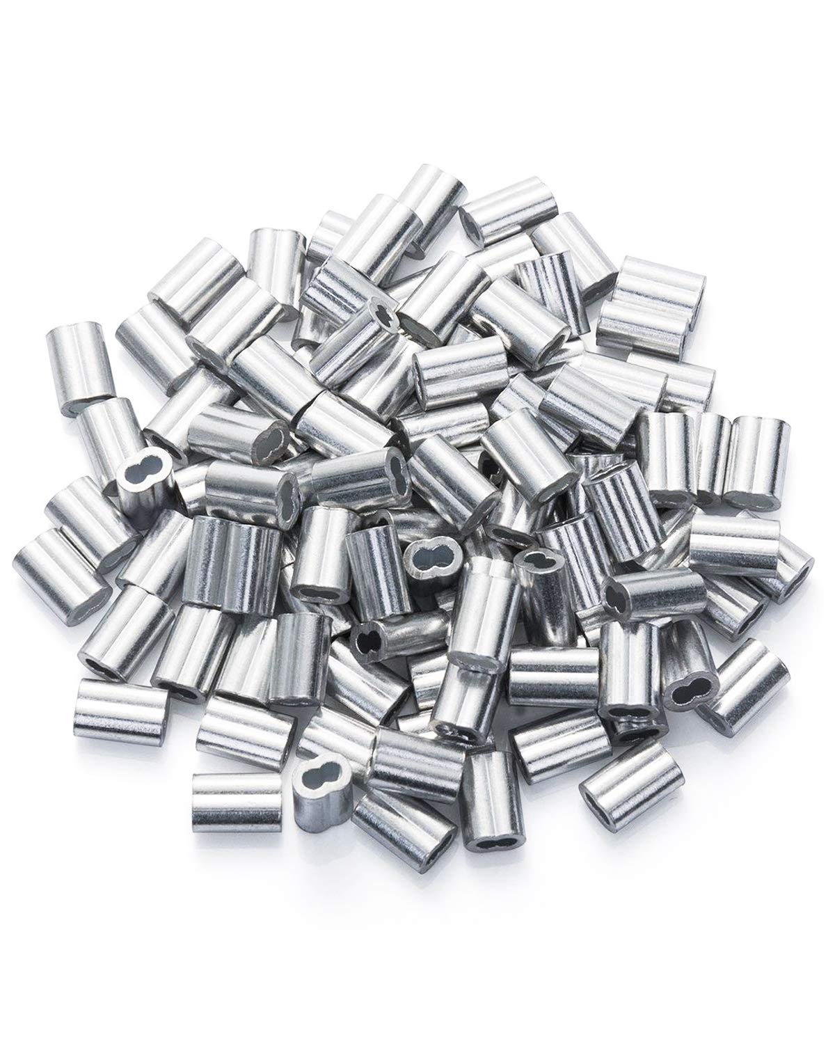 0.05inch Aluminum Crimping Loop Sleeve 1.2mm Cable Ferrule Oval ...