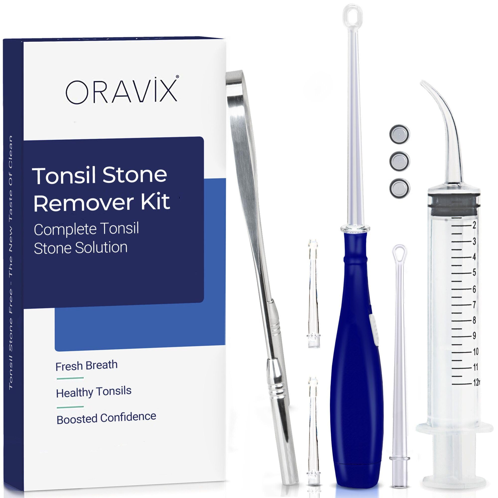 ORAVIX Tonsil Stone Remover - Tonsil Stone Removal Kit - Tonsillolith ...