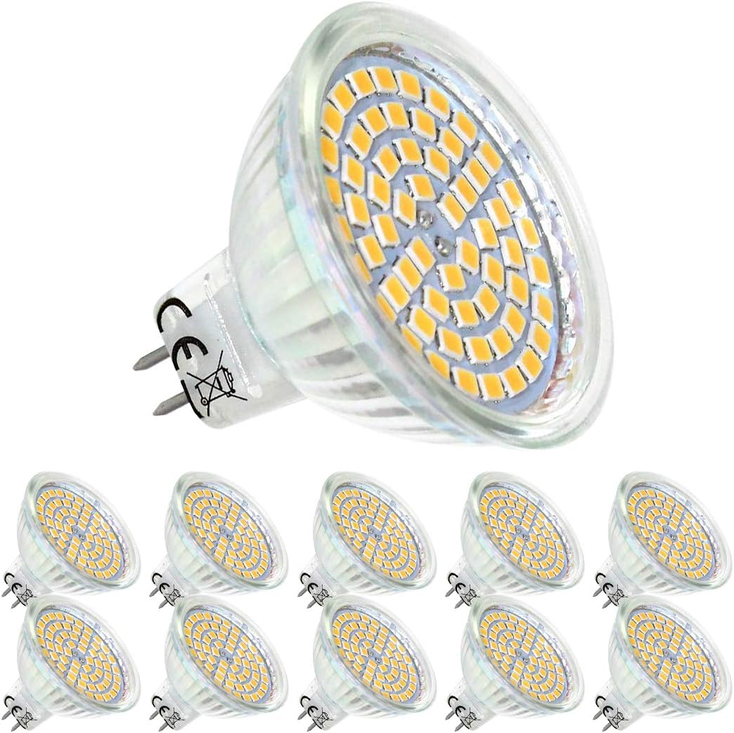 GVOREE GU5.3 LED Light Bulbs,MR16 5W LED Bulbs,Equivalent to 50W ...