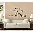 Amazon.com: As for Me and My House We Will Serve The Lord Large Wall ...