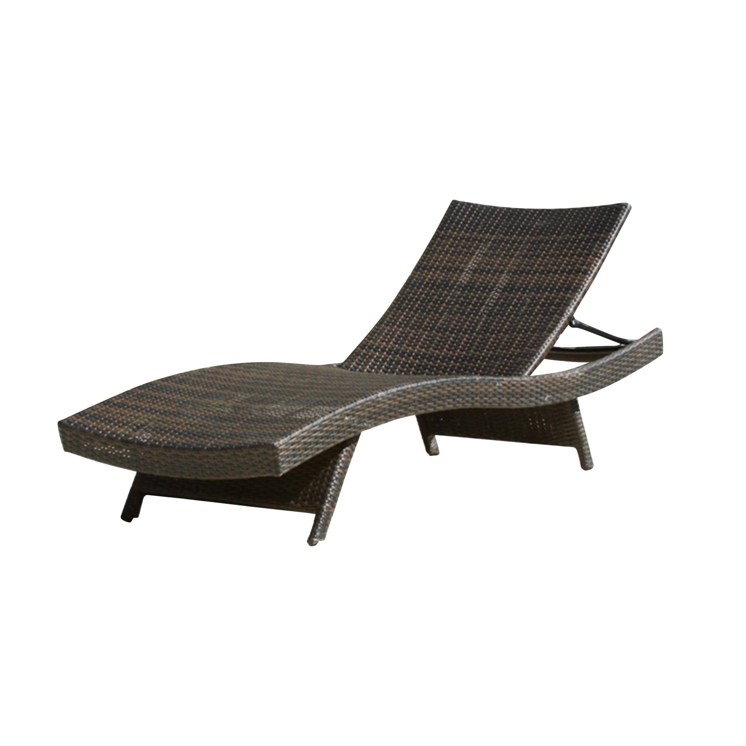 Christopher Knight Home Salem Outdoor Wicker Adjustable Chaise Lounge ...