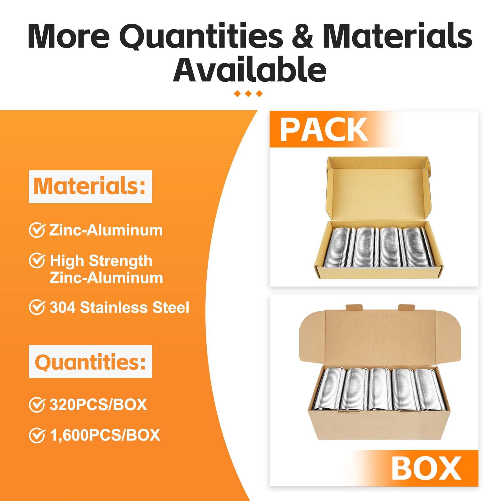 Mua KIMSING - 11 Gauge 304 Stainless Steel Hog Ring Staples, 1-3/4 ...