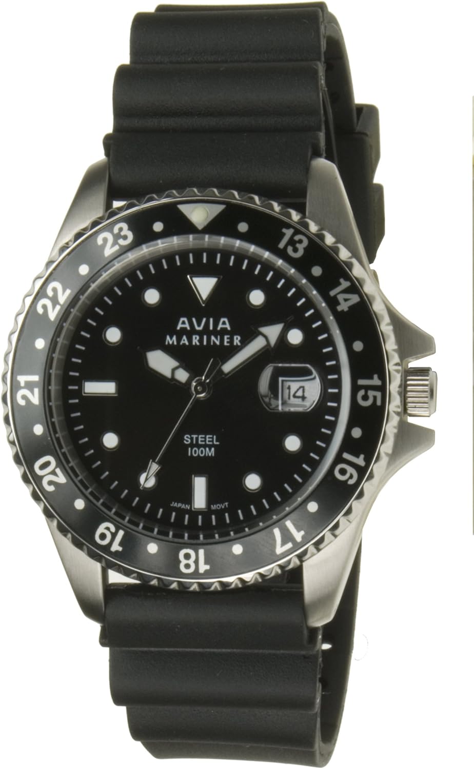 Avia 110101 Mens Analog Black Rubber Strapped Watch: Amazon.co.uk: Watches