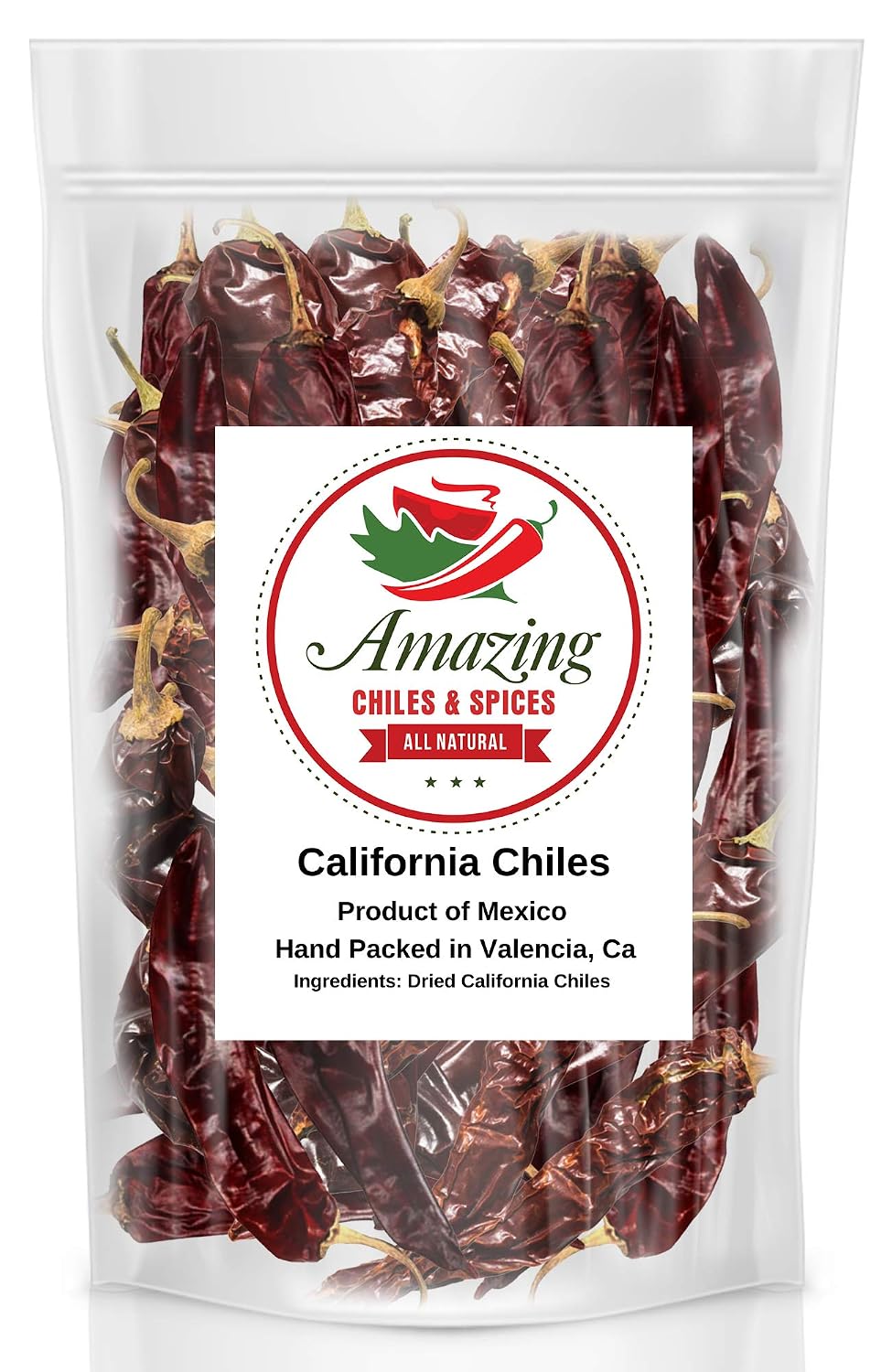 Amazon.com : Dried California (Anaheim) Chile Peppers 5oz – Natural and ...