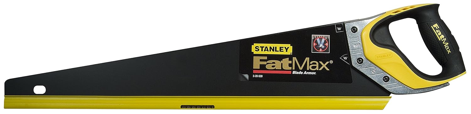 Stanley Fatmax 2-20-528" Gen2 Appliflon Hand Saw, Black/Yellow, 380 mm ...