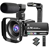 Amazon.com : Video Camera 2.7K Camcorder Ultra HD 36MP Vlogging Camera for YouTube IR Night ...
