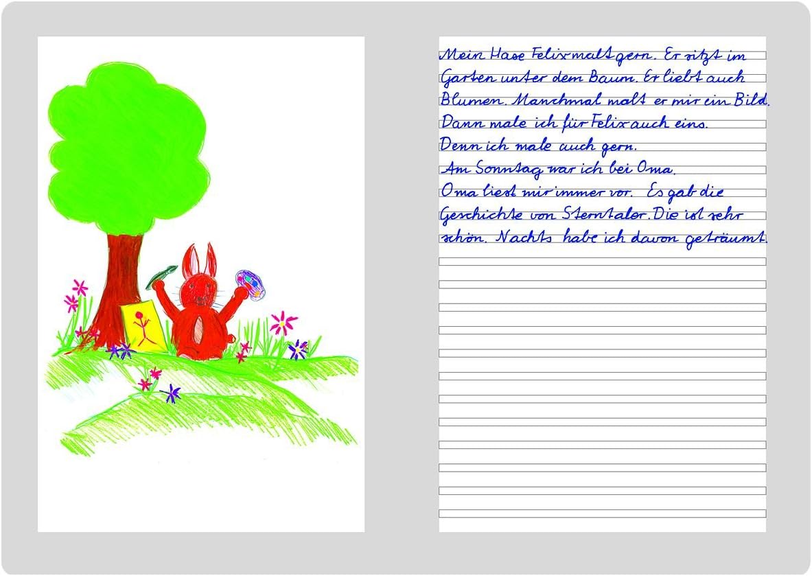 Oxford 100050105 School Learning to Write Notebook, A5, Lineature 0 ...