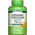 Amazon.com: Nature's Truth Turmeric Curcumin Complex | 1500mg | 200 Capsules | with Black Pepper ...