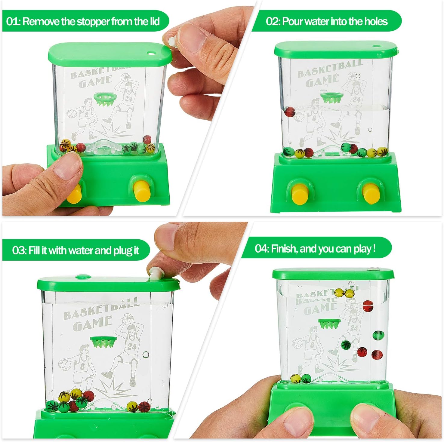 Handheld Water Game Arcade Water Ring Toss Game Mini Water Tables for ...