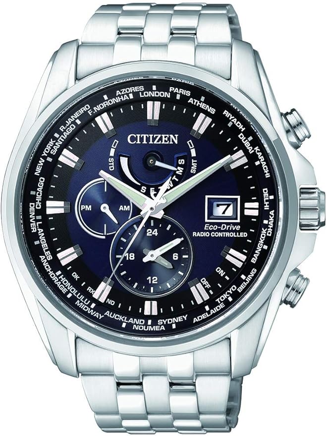 CITIZEN Mens Solar Powered Watch, Analog Display and Stainless Steel ...