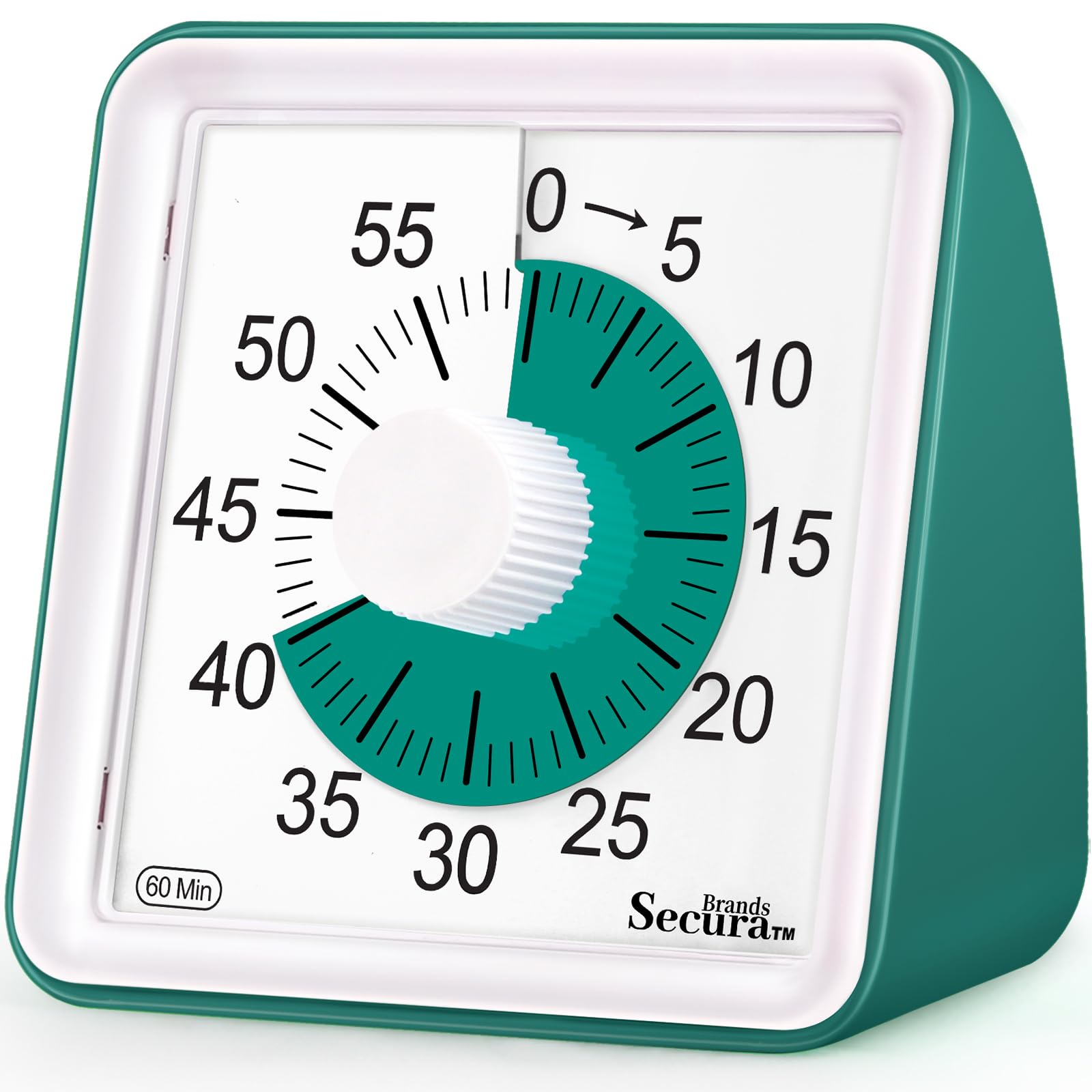 Secura 60 Minute Essential Visual Timer for Kids, Countdown Clock Timer ...