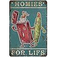 Amazon.com: Authnature Homies for Life Aluminum Weatherproof Metal Sign ...