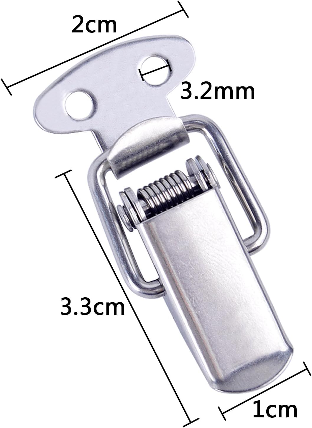 6 Sets Spring Loaded Toggle Latch Stainless Steel Catch Clamp Clips for ...