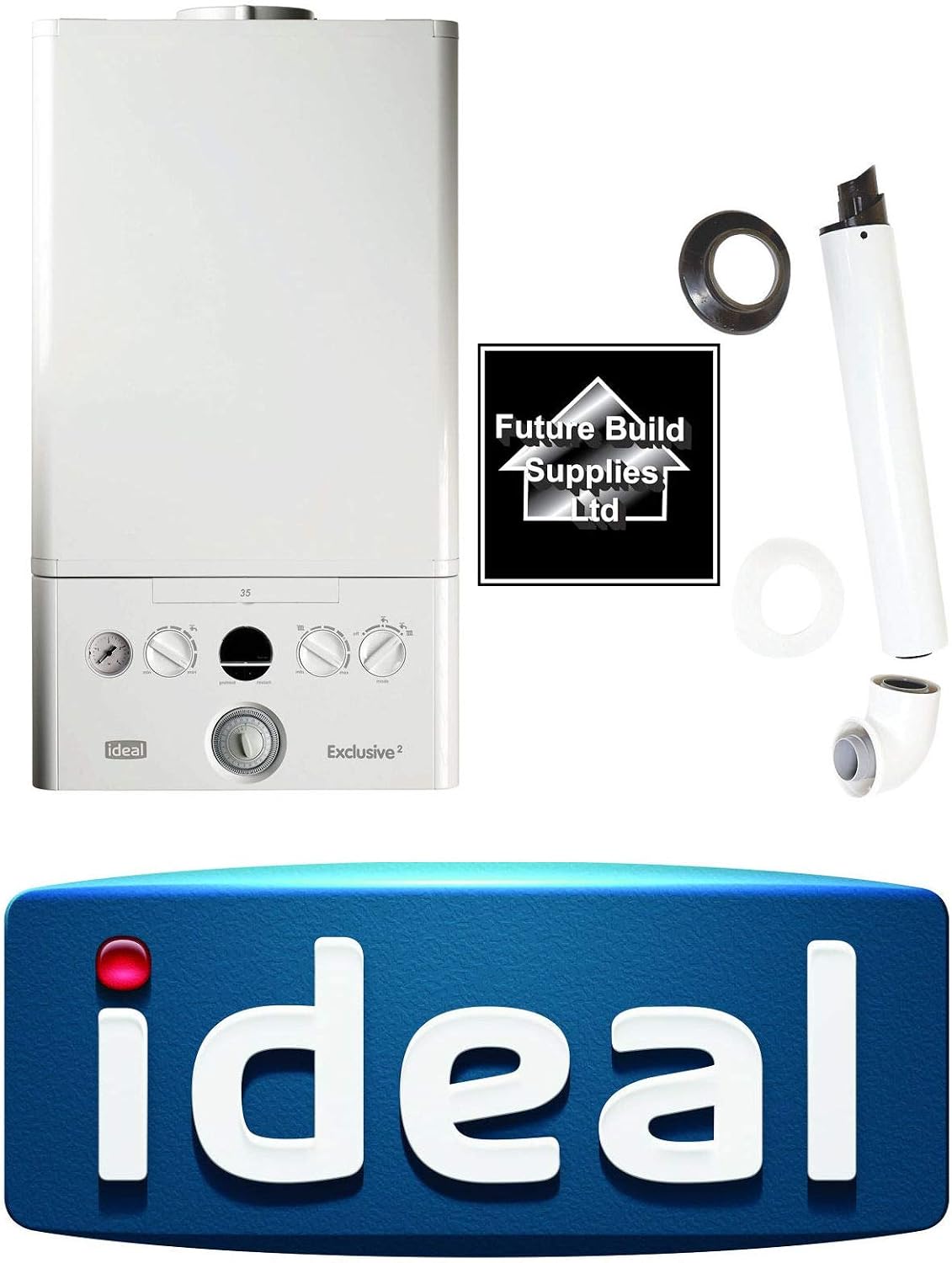 Ideal Exclusive2 24Kw Combi Boiler Logic Style Clock & Standard ...