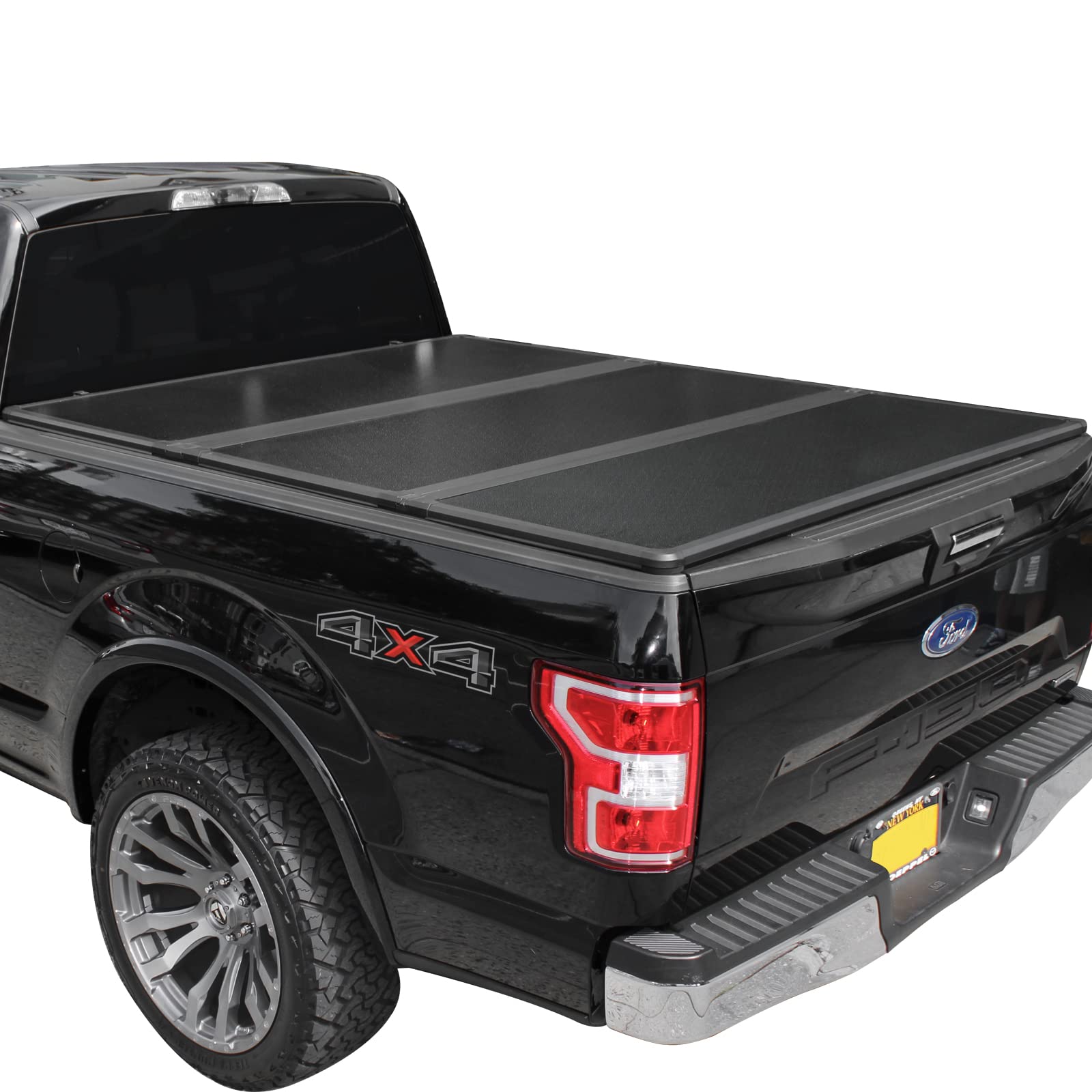 Tutel Hard Shell Folding Truck Bed Tonneau Cover|Fits 2015-2025 Ford ...