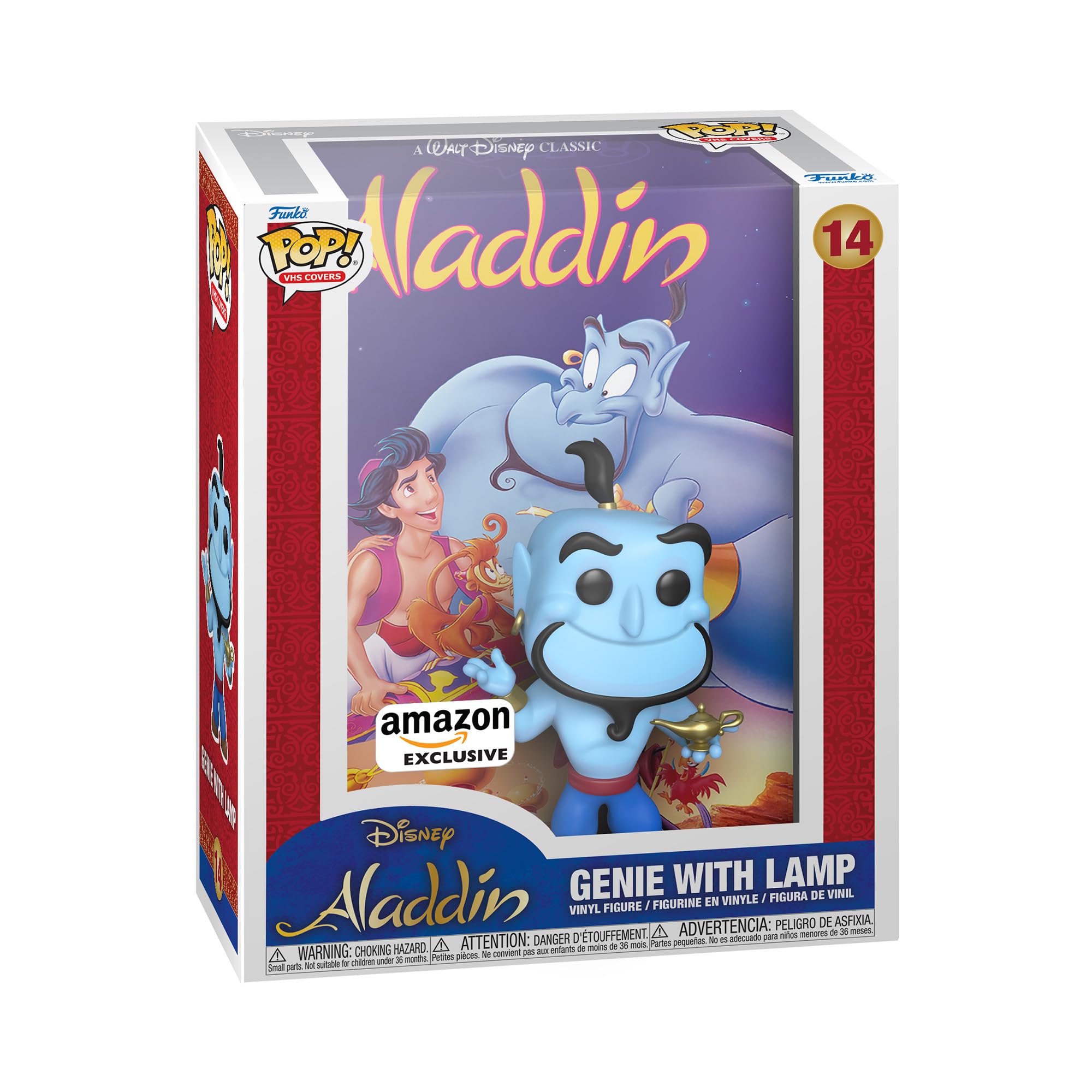 Mua Funko Pop! VHS Cover: Disney - Aladdin, Genie with Lamp (Amazon ...