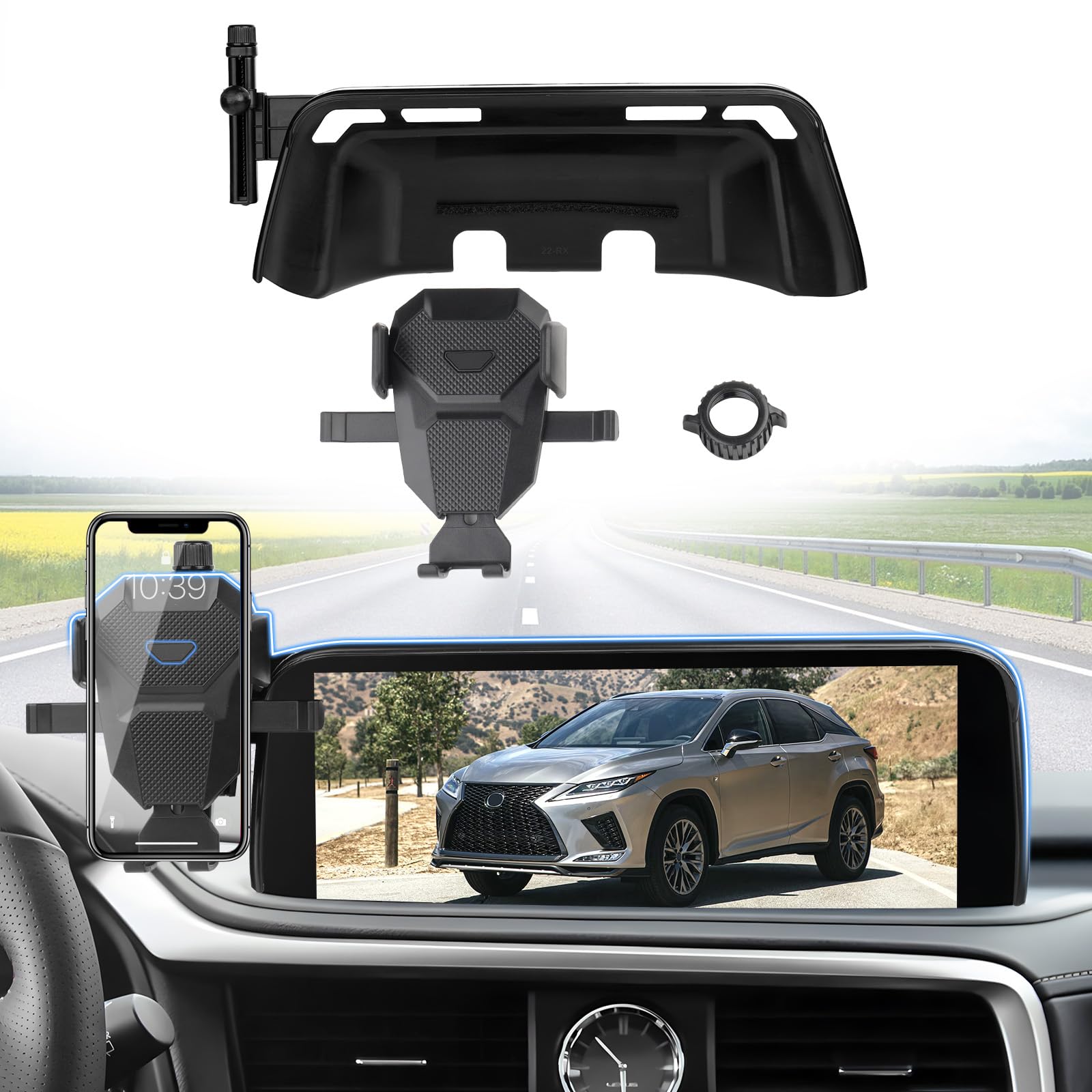 Sunsdrew Car Phone Holder for 2020 2021 2022 Lexus RX Accessories ...