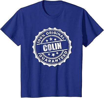 Amazon.com: Colin T-Shirt 100% Original Guaranteed: Clothing
