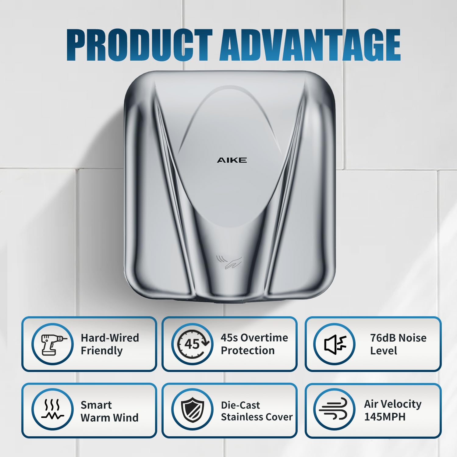 Mua Elephant Power Commercial Hand Dryer High Speed Auto Warm Wind ...