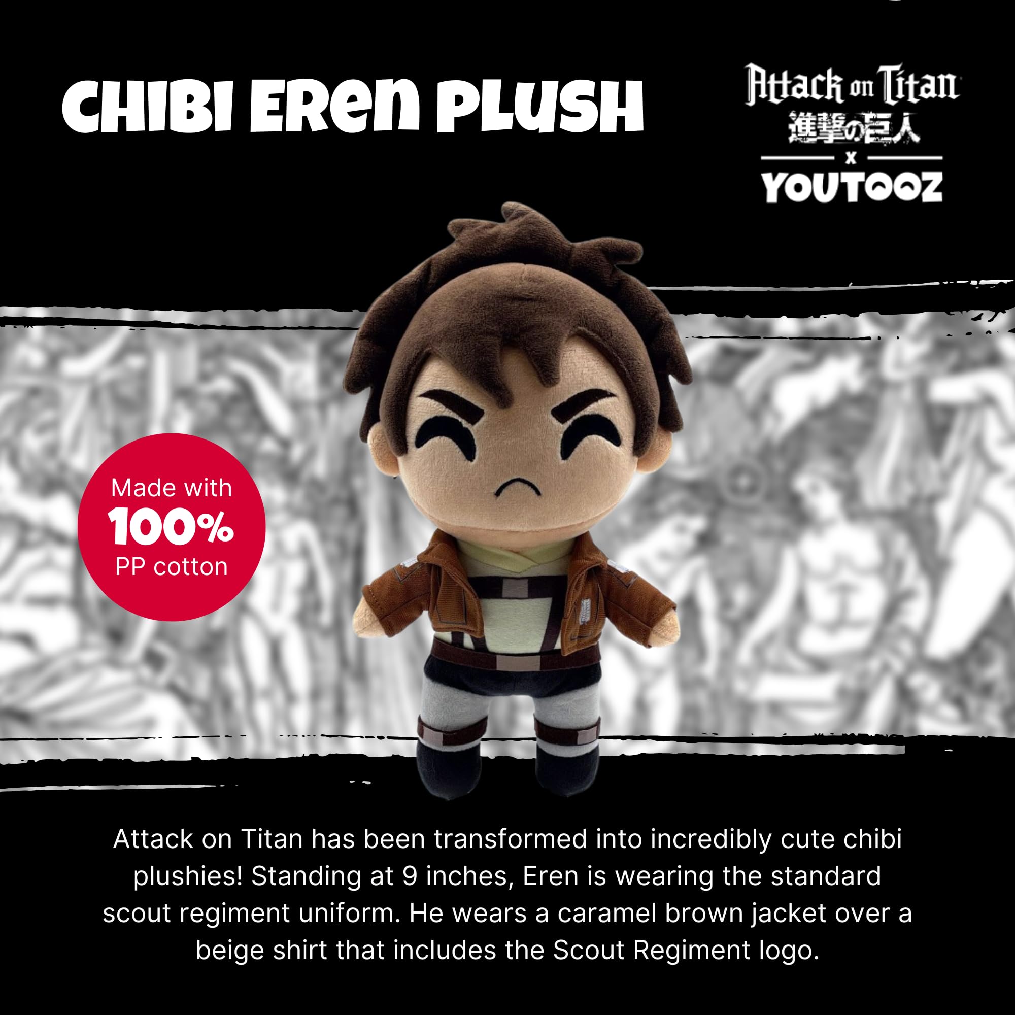 Mua Youtooz Chibi Eren Plush 9" Inch, Collectible Soft Eren Yeager ...