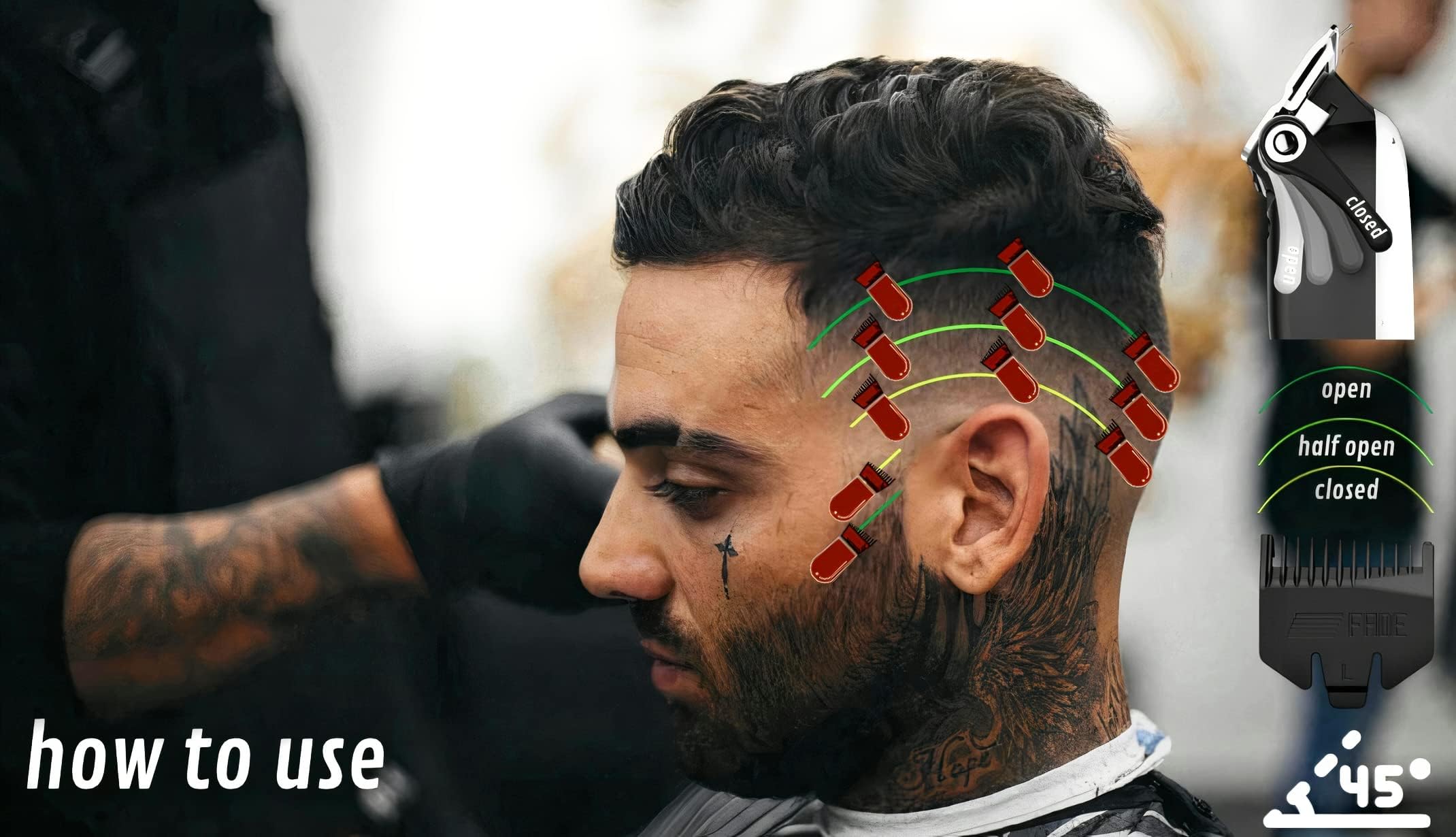 Mua Self Fade & Taper Haircut Guide | 3-in-1 Hair Clipper Guards for ...