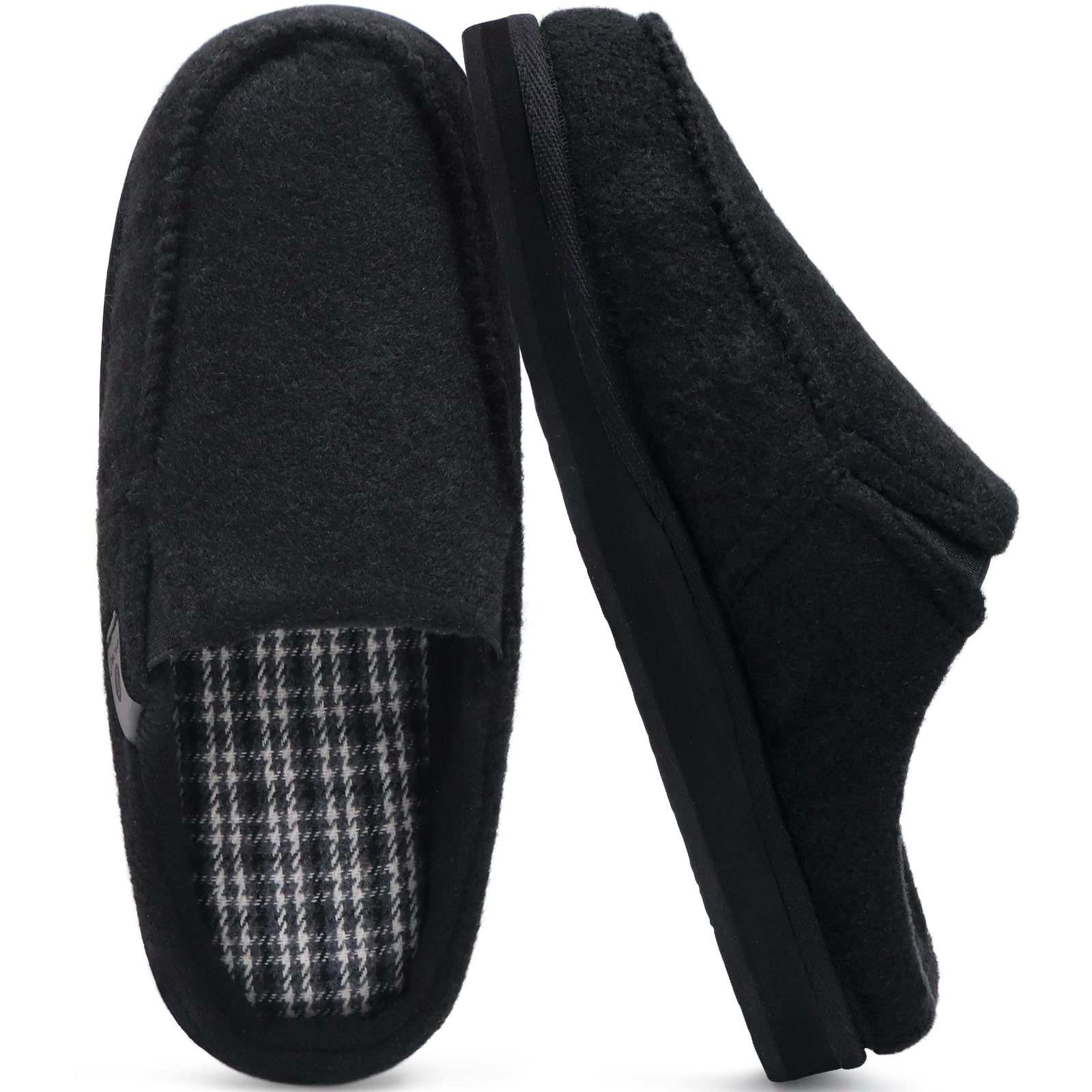 ONCAI Mens Slippers Stocking Stuffers for Men,Cotton-Blend High-Density ...