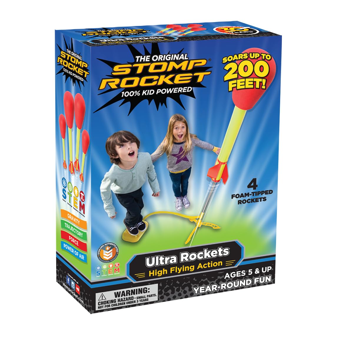 Mua Stomp Rocket Ultra Rocket Launcher for Kids, 4 Rockets - Fun ...