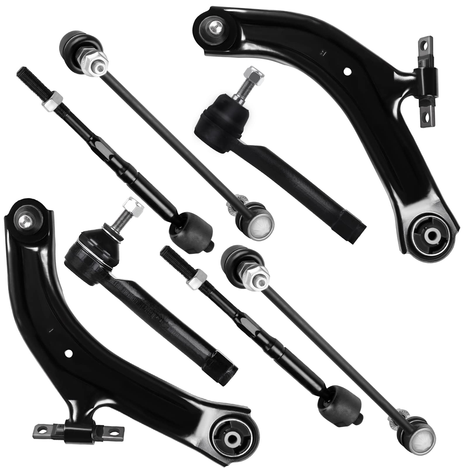 SOSOPART 8pc Set Front Lower Control Arm w/Ball Joint Replacement 2007-2012 for Nissan Sentra ...