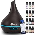 Diffuserlove 500ML Essential Oil Diffuser Ultrasonic Aromatherapy Fragrant Oil Vaporizer ...