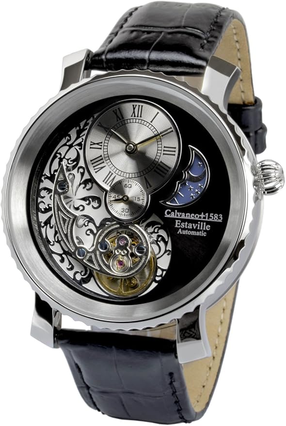 Calvaneo Herren Uhr Analog Automatik mit Leder Armband 12547: Amazon.de ...