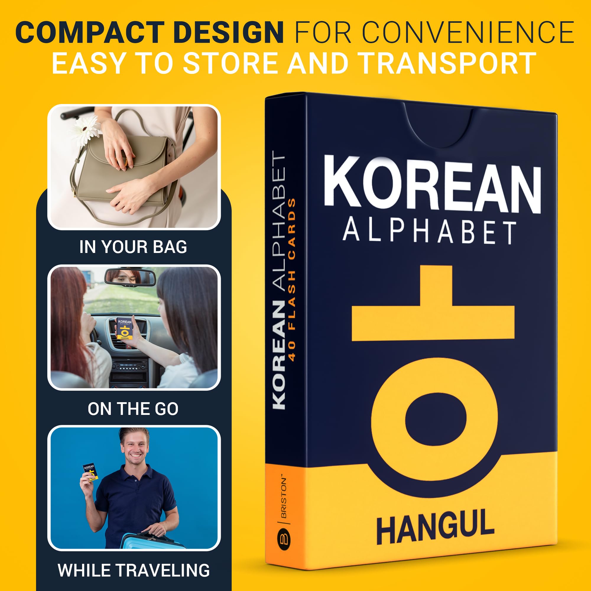 Mua 41 Korean Alphabet Hangul Flash Cards – Educational Language ...