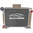 Amazon.com: ALLOYWORKS 44MM-3 Row Core Aluminum Radiator For 1982-1994 ...