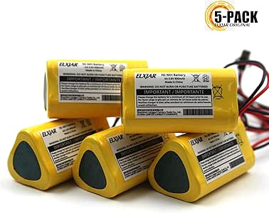 (5-Pack) ELBB001 ELB-B001 Lithonia Unitech AA900MAH 0253799 ANIC1566 3 ...